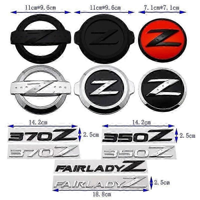 3d Metal Car Side Emblem Badge Z Logo Sticker Rear Trunk Decals For ...