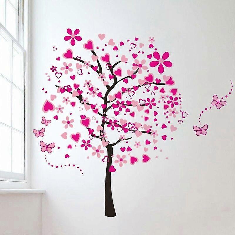 Cherry Tree Wall Sticker, Large Tree Wall Stickers, Peel and Stick ...