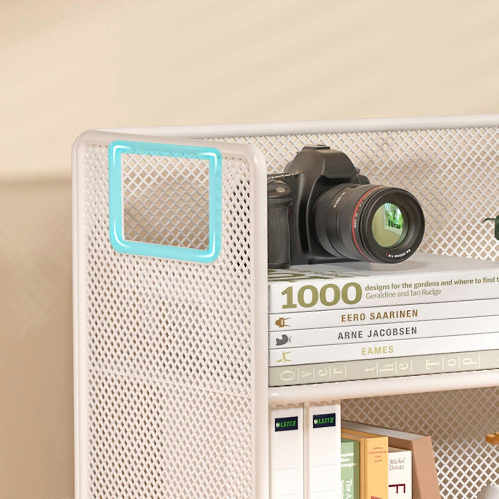 Desk Organizers Bookshelf Mesh Desk File Storage Rack Multi Tiered ...