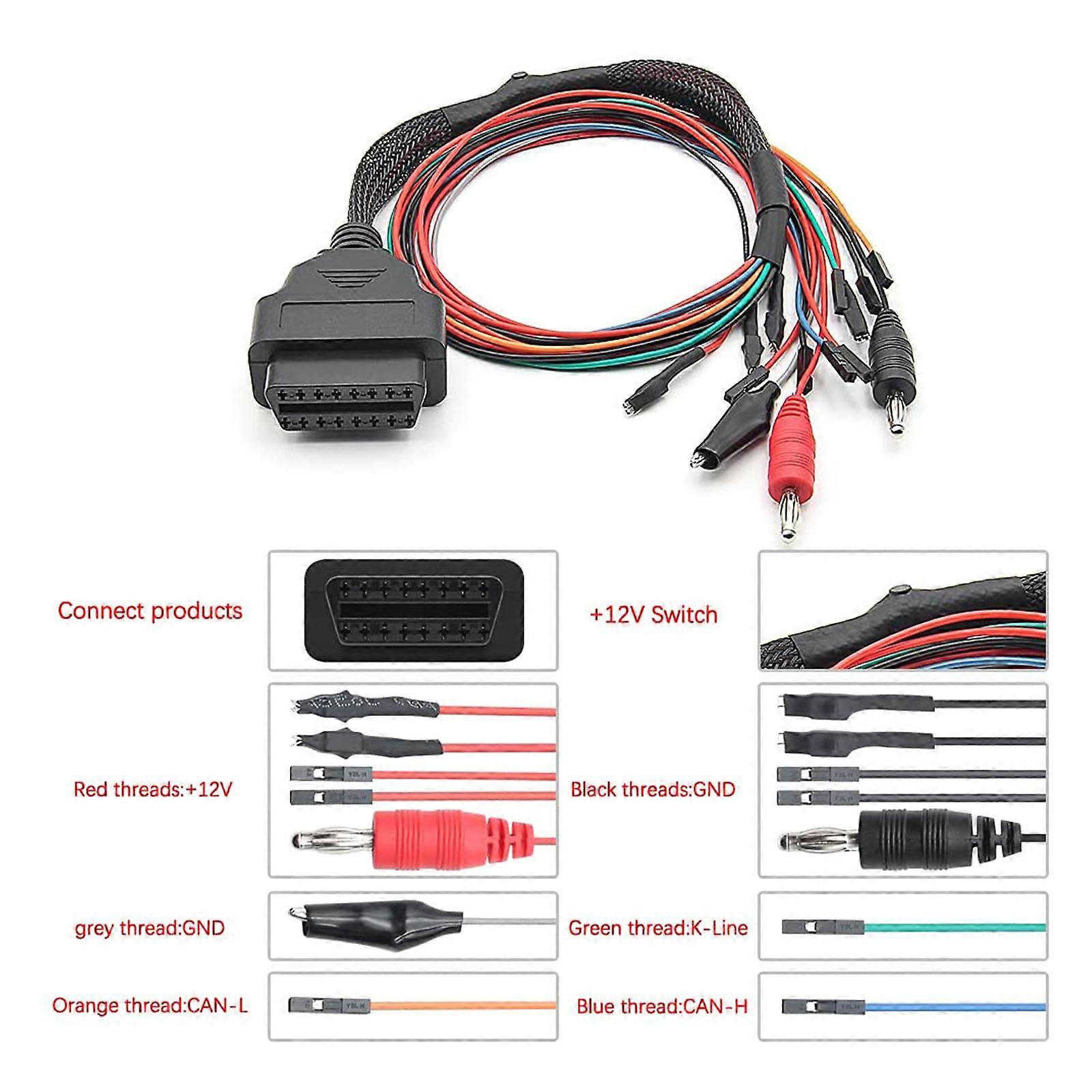 Universal Scanner Cable Connetor MPPS V13 V16 V18 OBD Diagnostic ...
