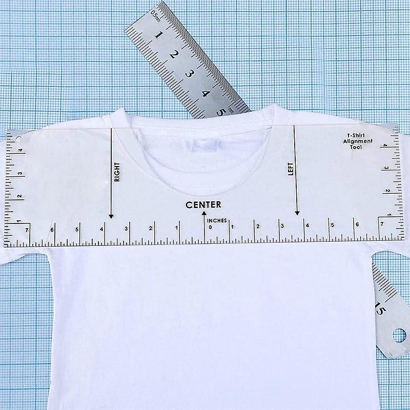 T-shirt Ruler Guide Tool Transparent Acrylic T-shirt Guide Ruler Vinyl ...