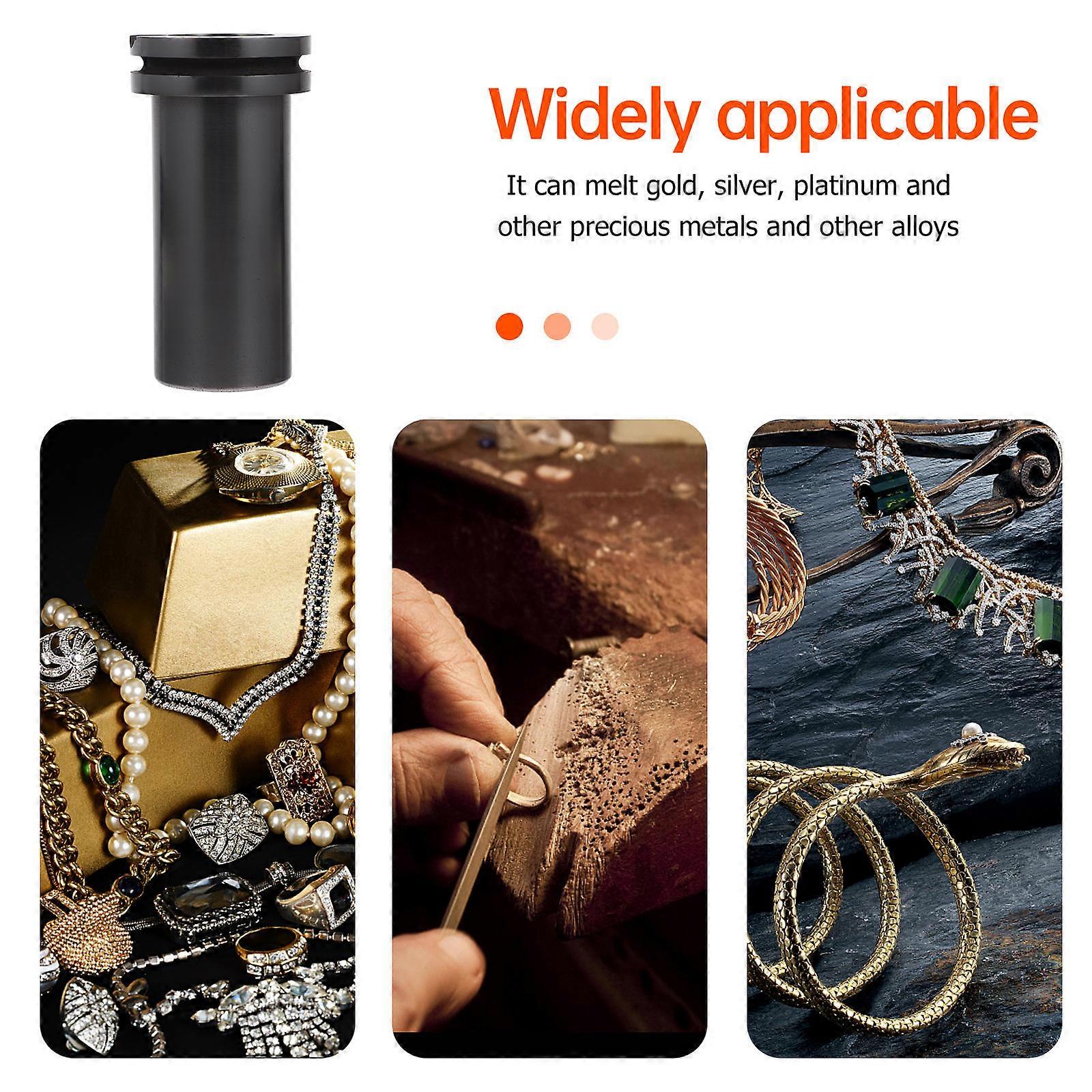 Melting Crucible for Melting Metal 2Pcs Graphite Gold Silver Copper ...