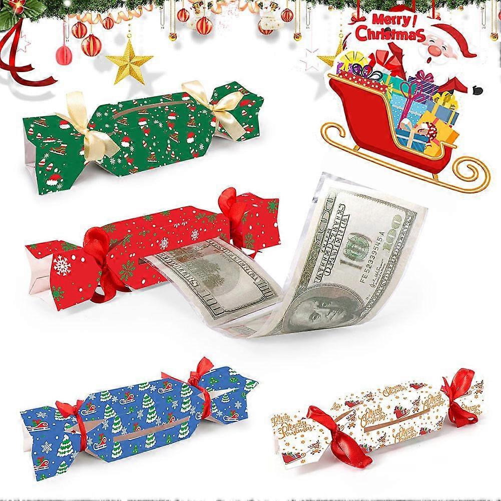 Festival Money Gift Boxes - 4Pcs Surprise Pull Pouch, Candy Pull Out ...