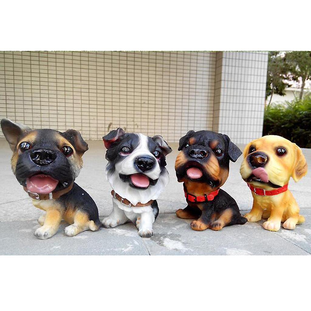 Artificial Realistic Dog Figure Outdoor Garden Lawn Decor Border Collie ...