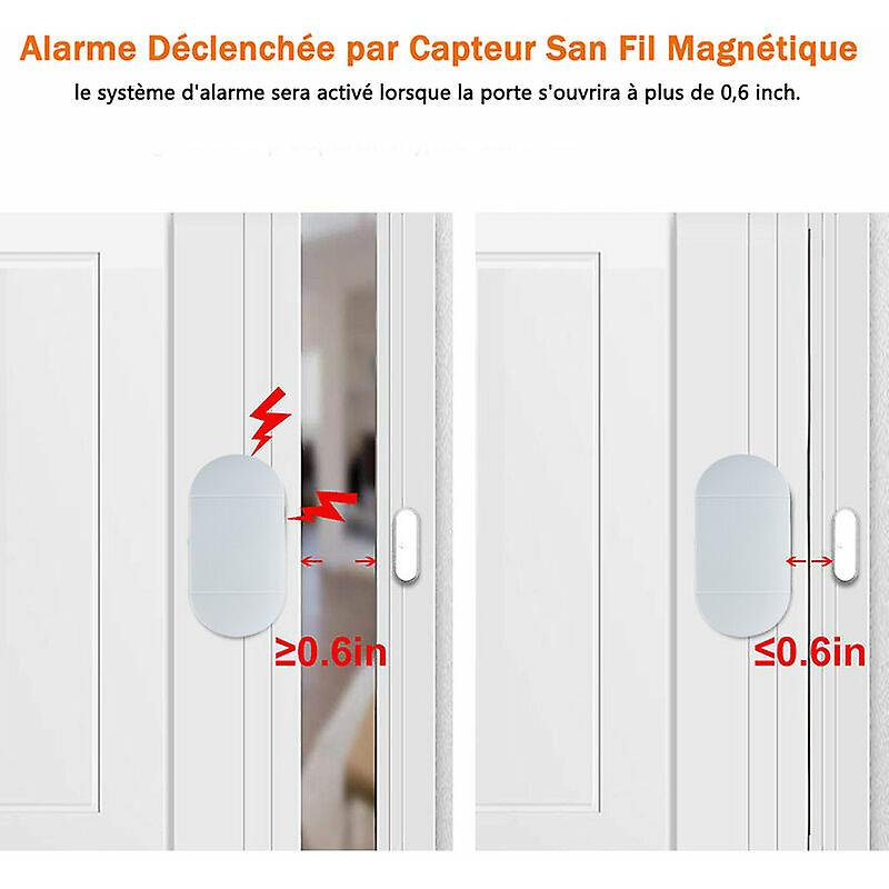 Door and Window Alarm, Wireless Door and Window Detector with Remote ...