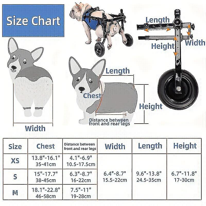 Adjustable Dog Wheelchair Large Dog Pet Wheelchair For Back Legs ...