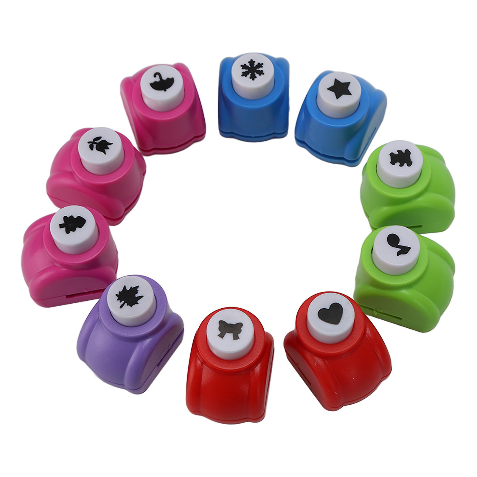 10pcs Hole Puncher Different Patterns Easy Operation Multifunctional ...