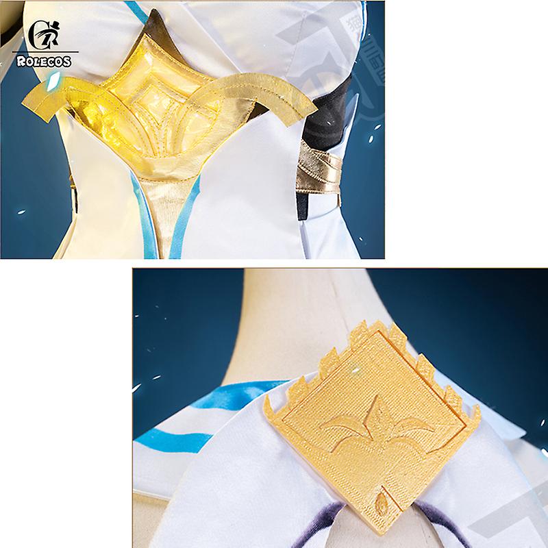 Genshin Impact Cosplay Costume Traveler Lumine Dress Cosplay Game ...