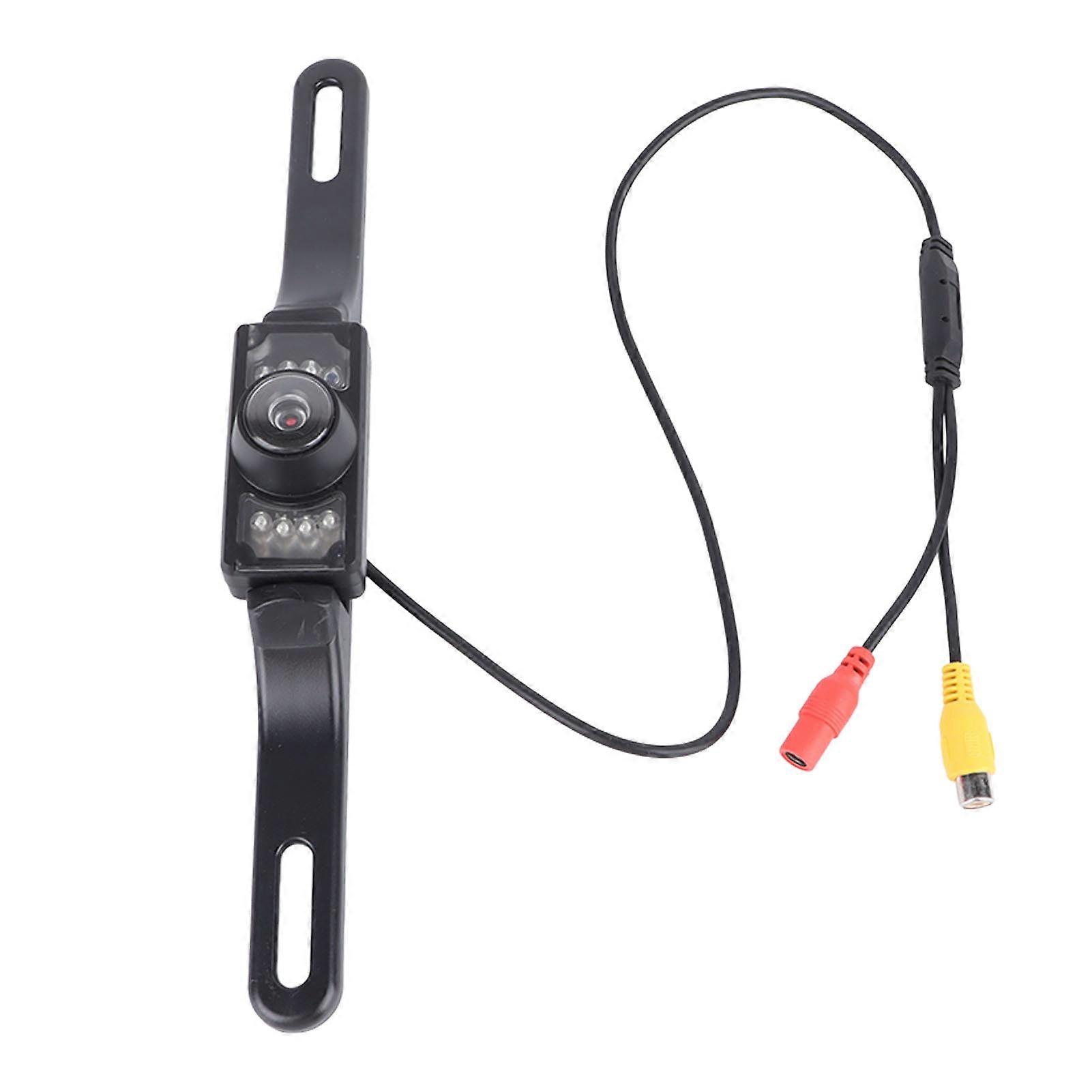 Car Long License Plate Frame Camera HD Night Vision 8 Lights Reverse ...