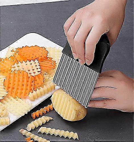 Stainless Steel Vegetable Cutter - Wave Slicer - Kitchen Gadget for ...