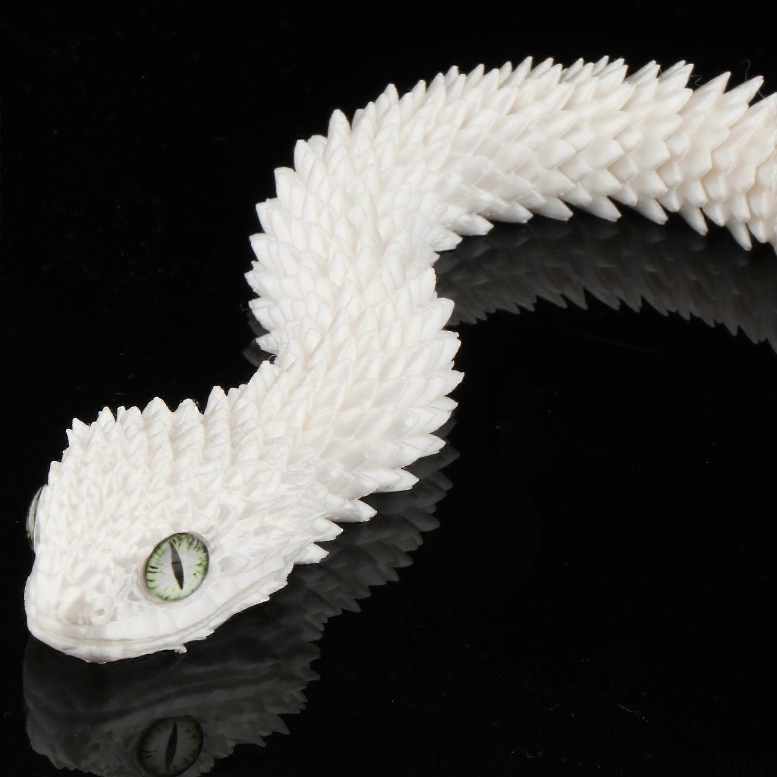 3D Printed Articulated Viper 3D Printed Snake for Bookshelf Living Room ...