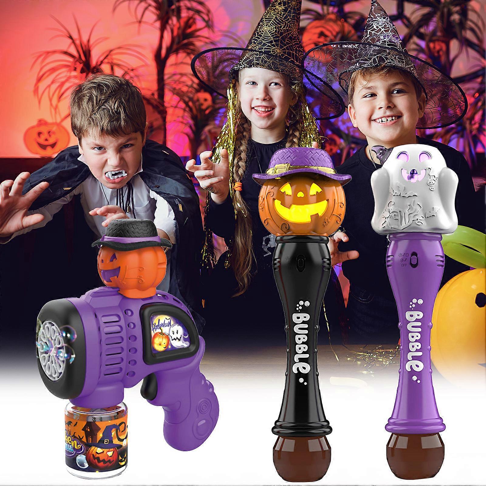 Halloween Bubble Toy for Kids Pumpkin Ghost Bubble Machine with Sound ...