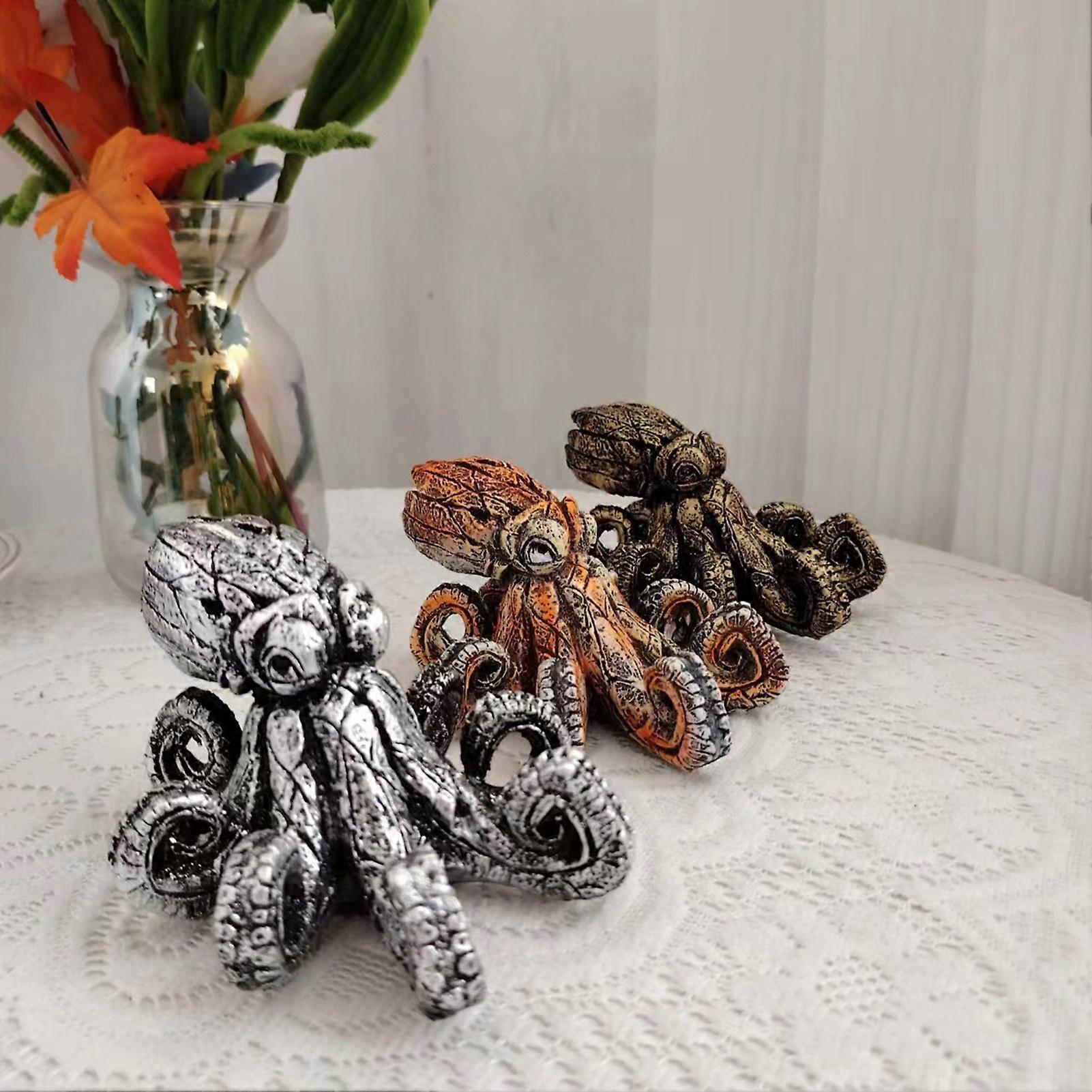 Ocean Octopus Figurine Realistic Sea Life Animals Model Simulated ...
