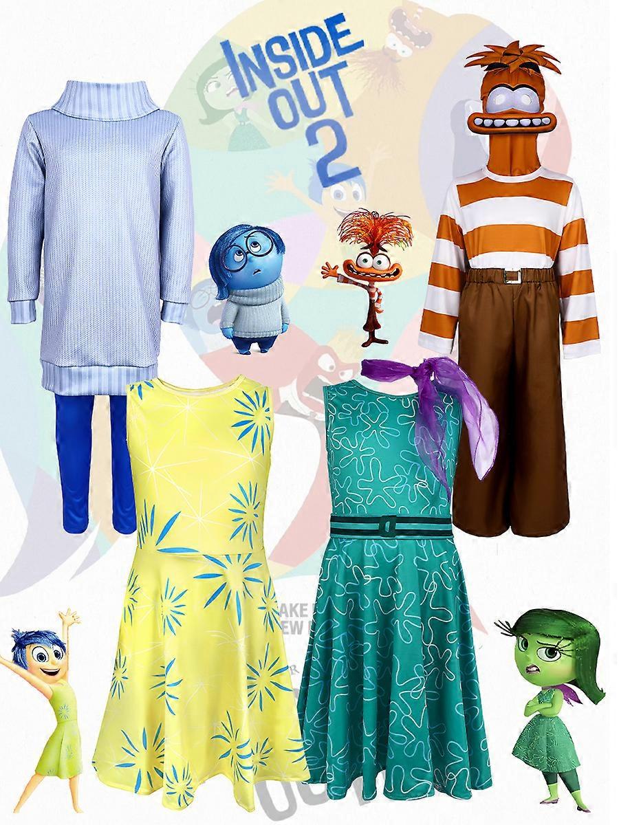 Inside Out 2 Cosplay Costume Halloween Jumpsuit Party Fancy Dress for ...