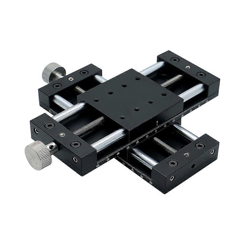40mm 60mm XY Axis Manual Motion Stage Cross Sliding Table Triangular ...