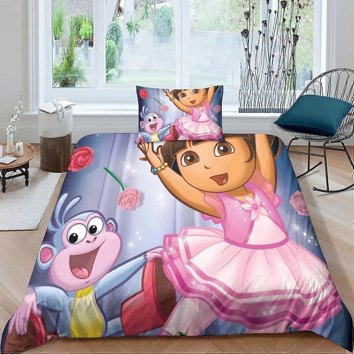 D Printed Dora The Explorer Duvet Cover Dora The Explorer Bedding Set ...