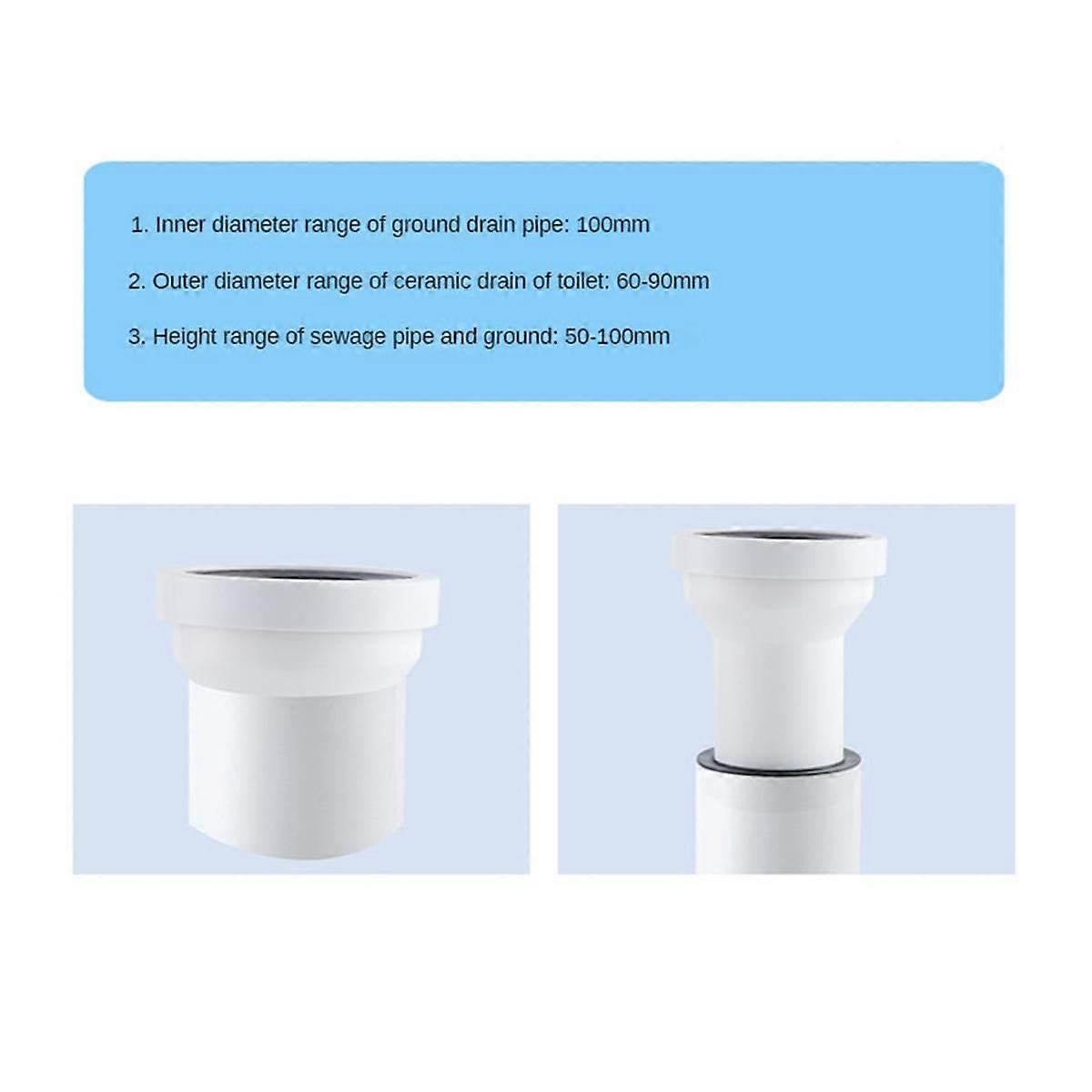 Toilet Connection Adapter Drainer Drain Pipe Toilet Accessories ...