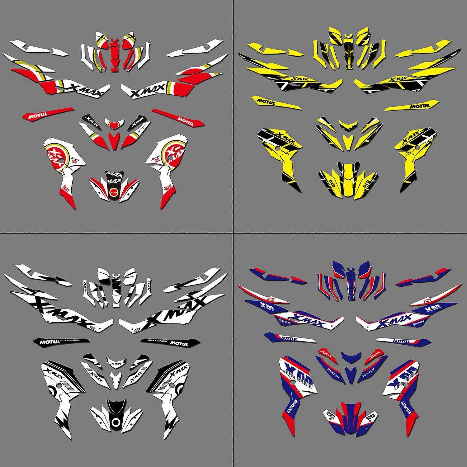 1Set Scooter Full Body Stickers Decal Decals Stickers Kit for Yamaha X ...