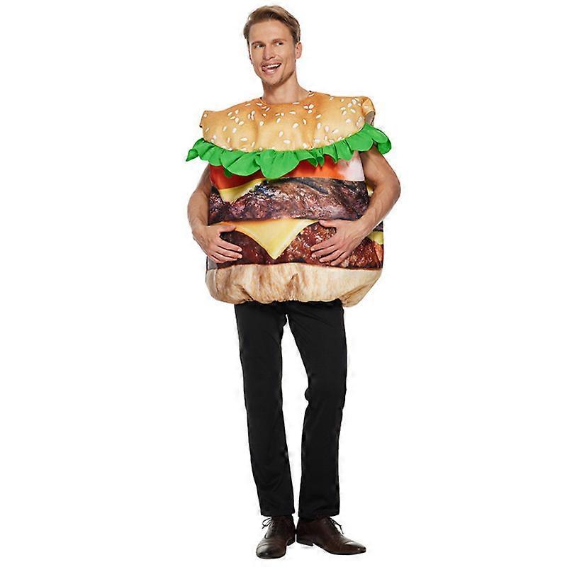 Halloween Men Funny Hamburger Costumes for Adult Women Fast Food ...
