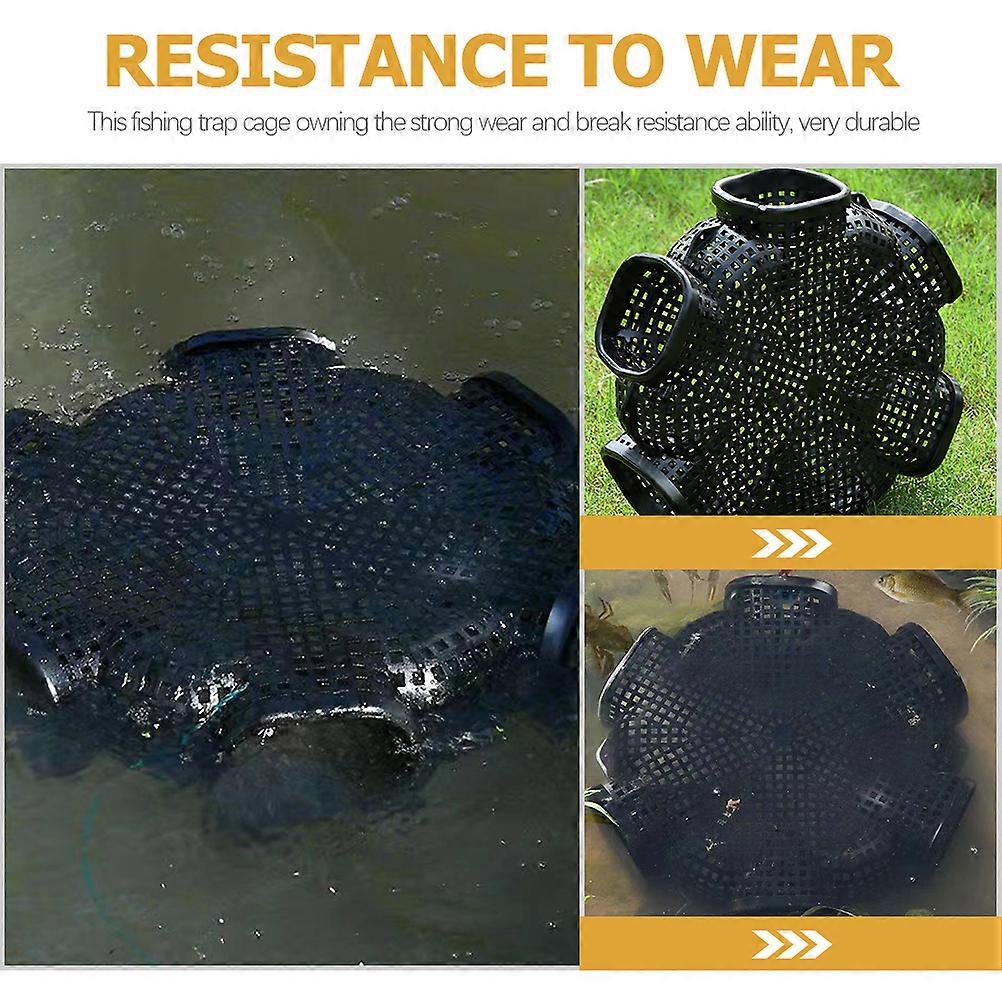 Plastic Crawfish Trap Fishing Trap Cage Reusable Crab Eel Trap Fishing ...