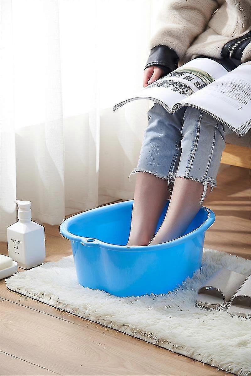 Thickened Foot Bath Bucket Plastic Soaking Foot Basin Sole Massage Foot ...