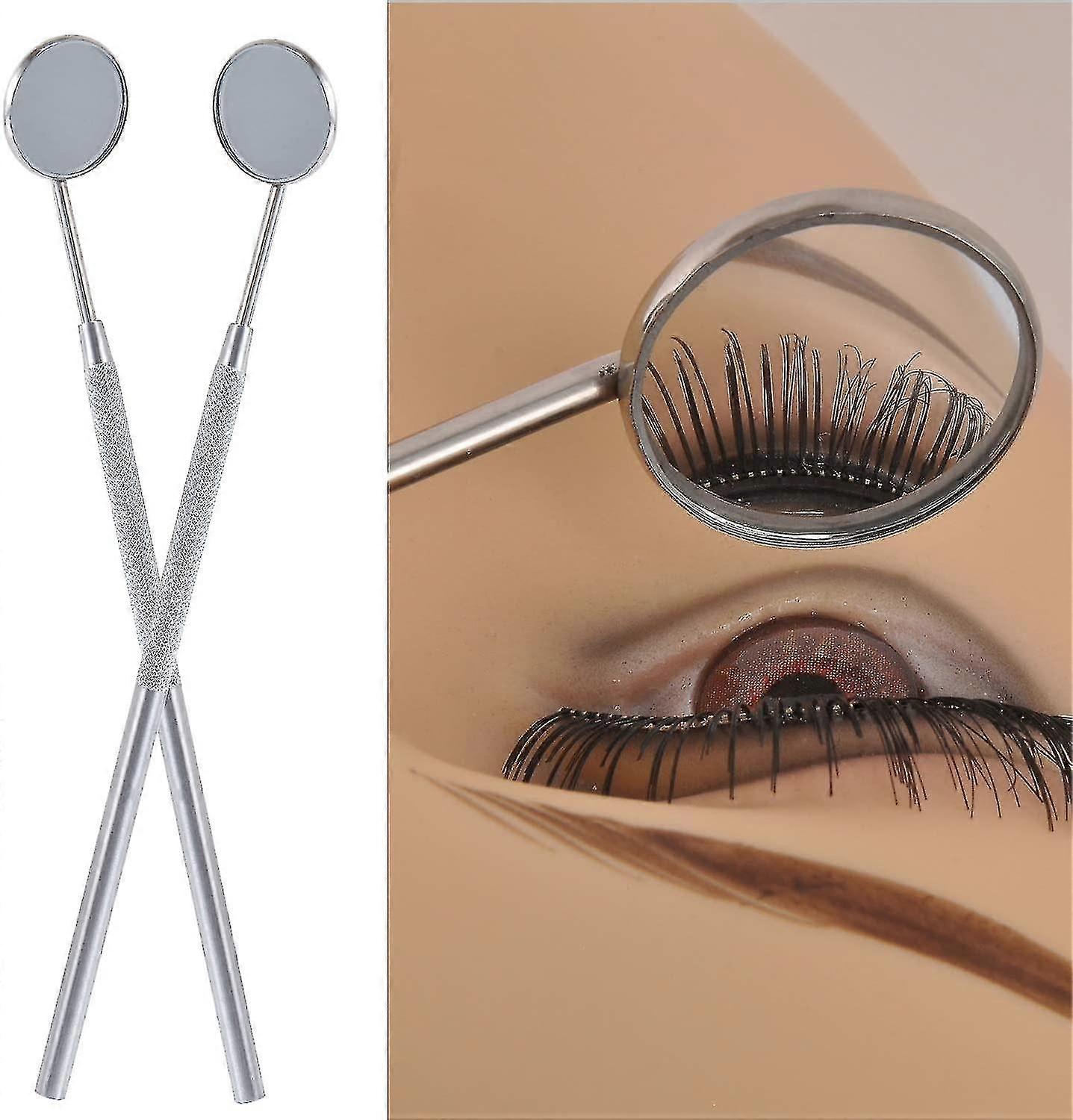 2 Pack Eyelash Extender Vanity Mirror Detachable Mini Mirror | Fruugo UK