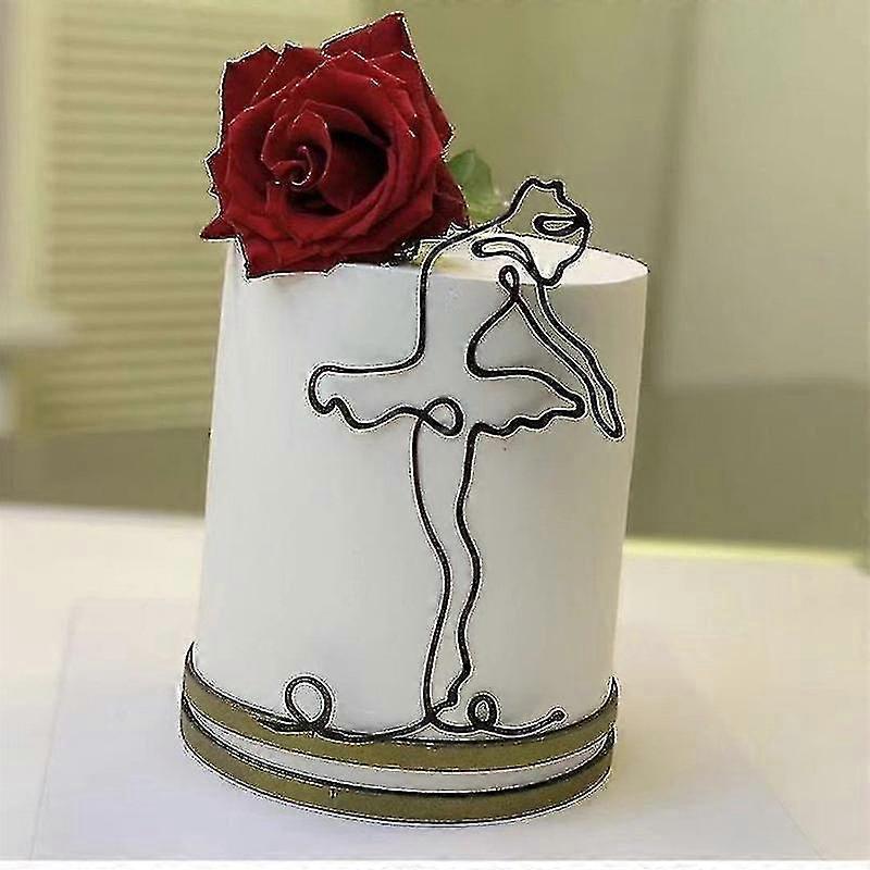 Acrylic Minimalist Art Lady Face Cake Topper Wedding Sexy Woman Girl ...