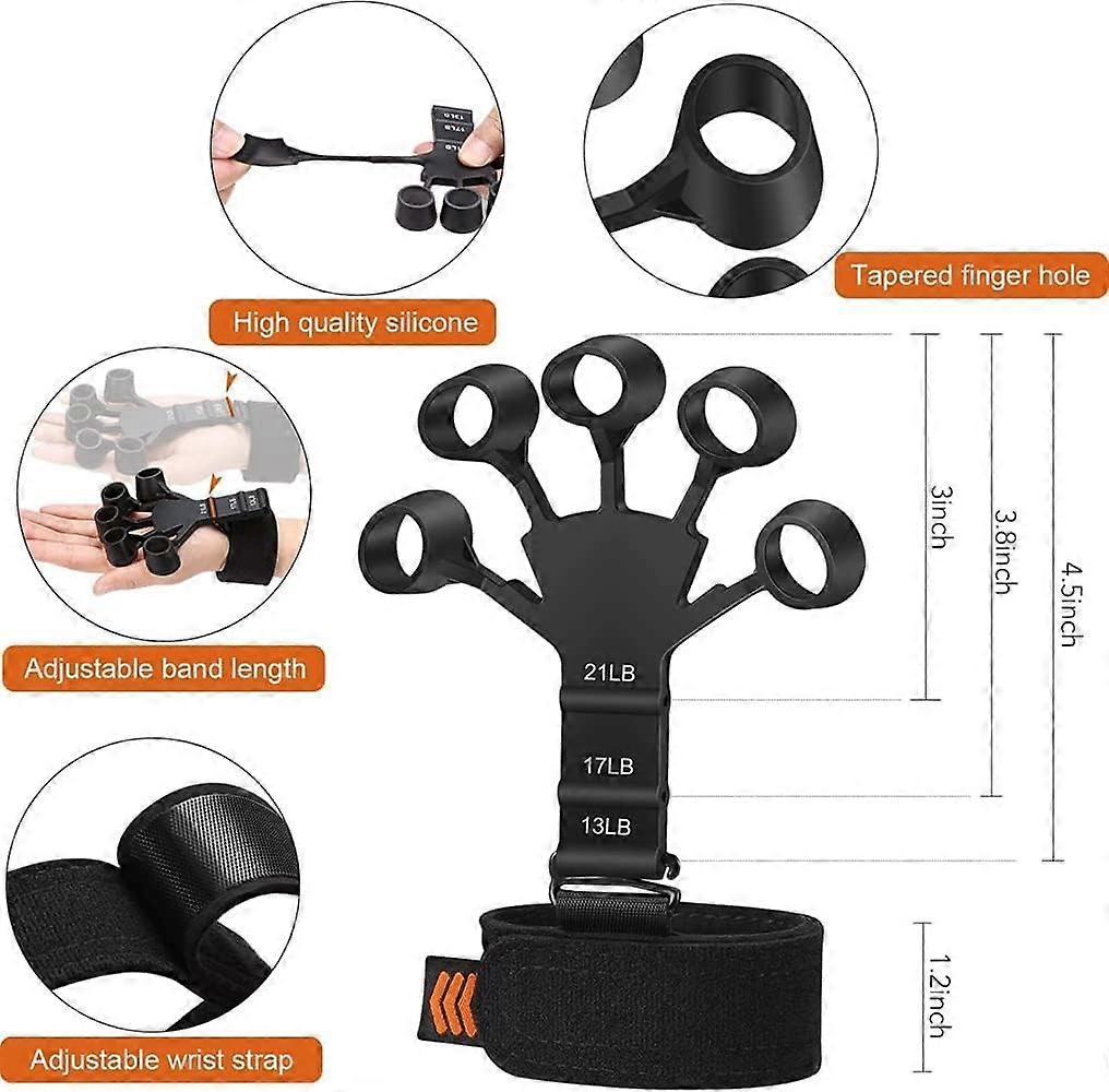 3PCS finger trainer, hand exerciser yoga equipment, forearm trainer or ...
