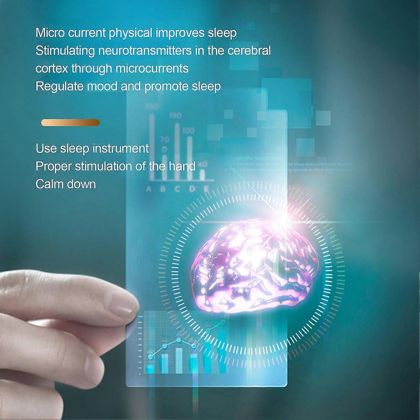 Microcurrent Sleep Aid Device - USB Charging, Anxiety & Pressure Relief ...