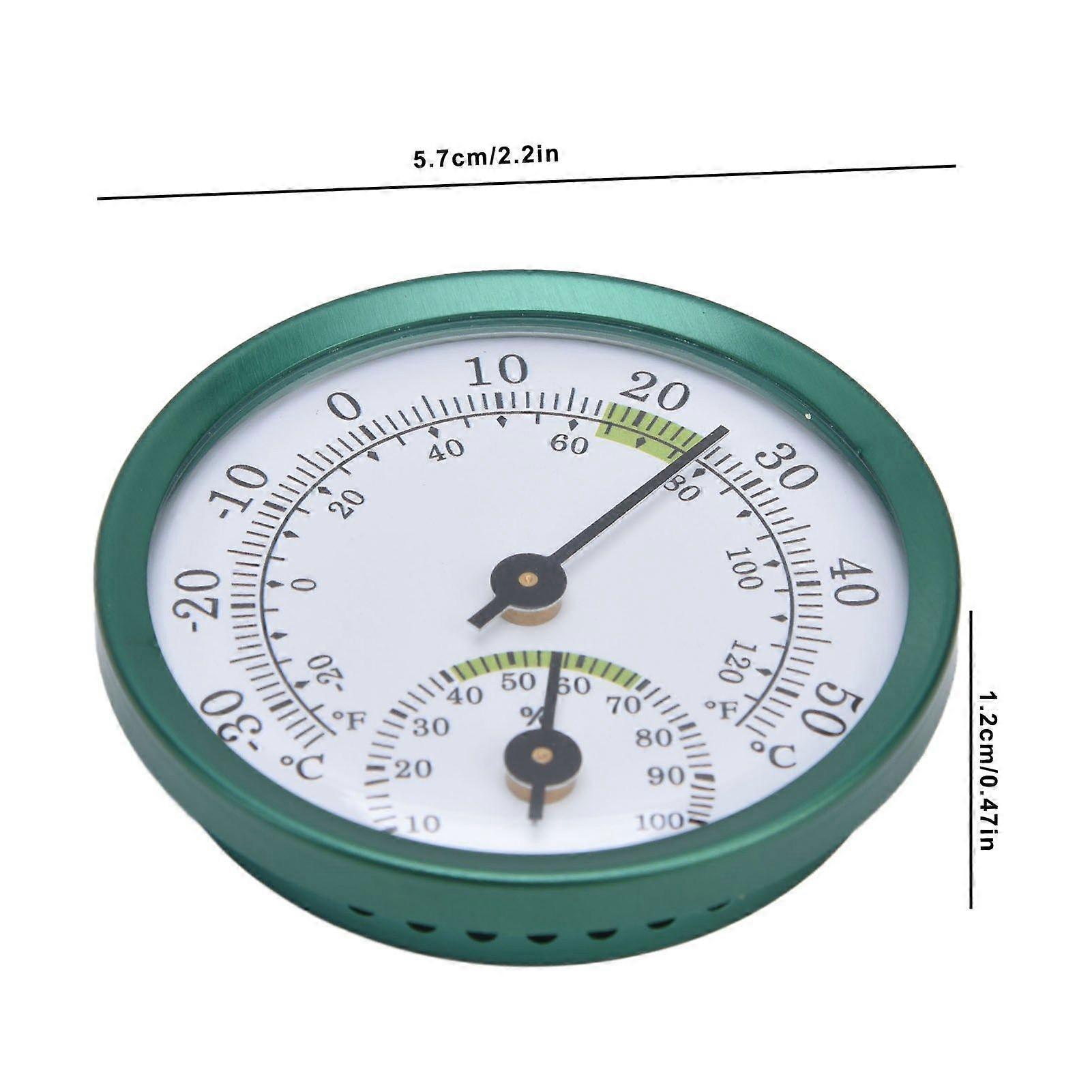Temperature Humidity Meter Mini Wall Hanging Thin Transparent Dial ...