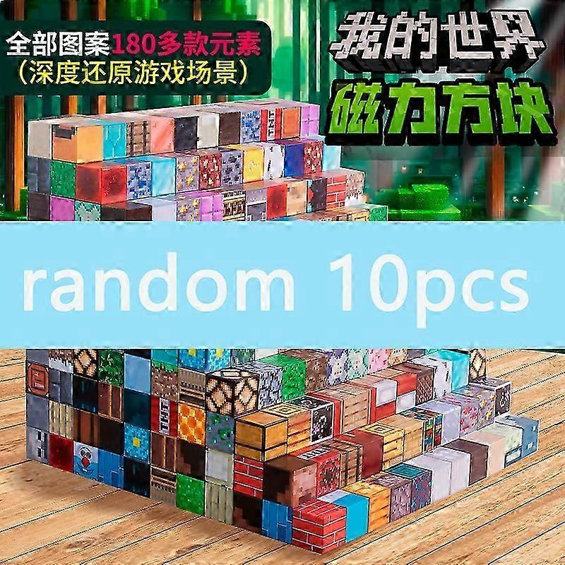 Spel: Minecraft, mini, figur, karta, DIY, magnetiska leksaker ...