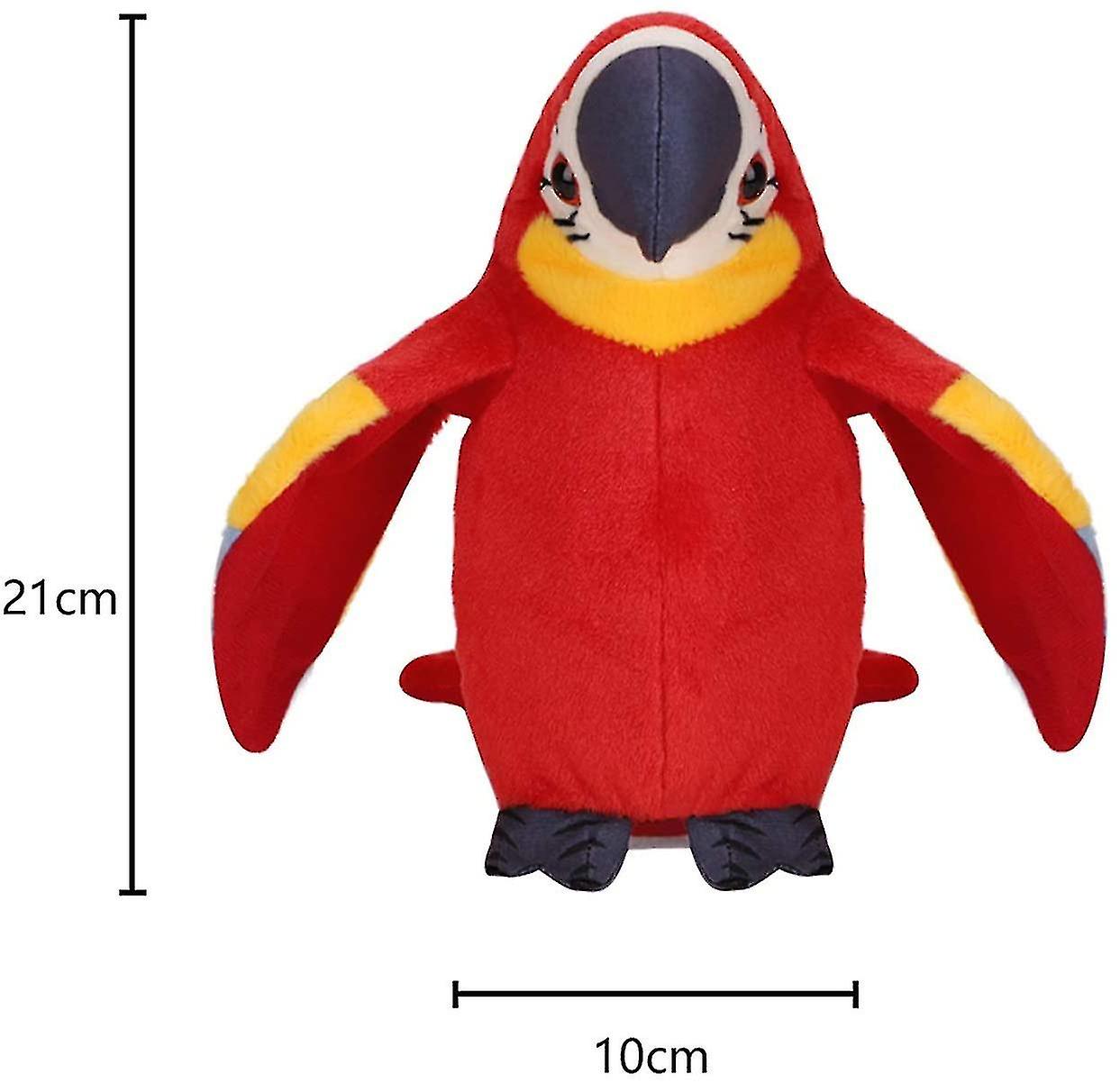 Talking Macaw Parrot Repeat What You Say Stuffed Animal Plush Toy ...