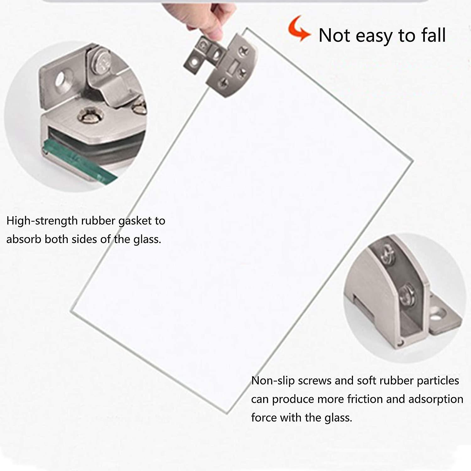 Pieces Alloy Glass Hinge, Glass Door Hinge Kit, Clamp Door Hinge ...