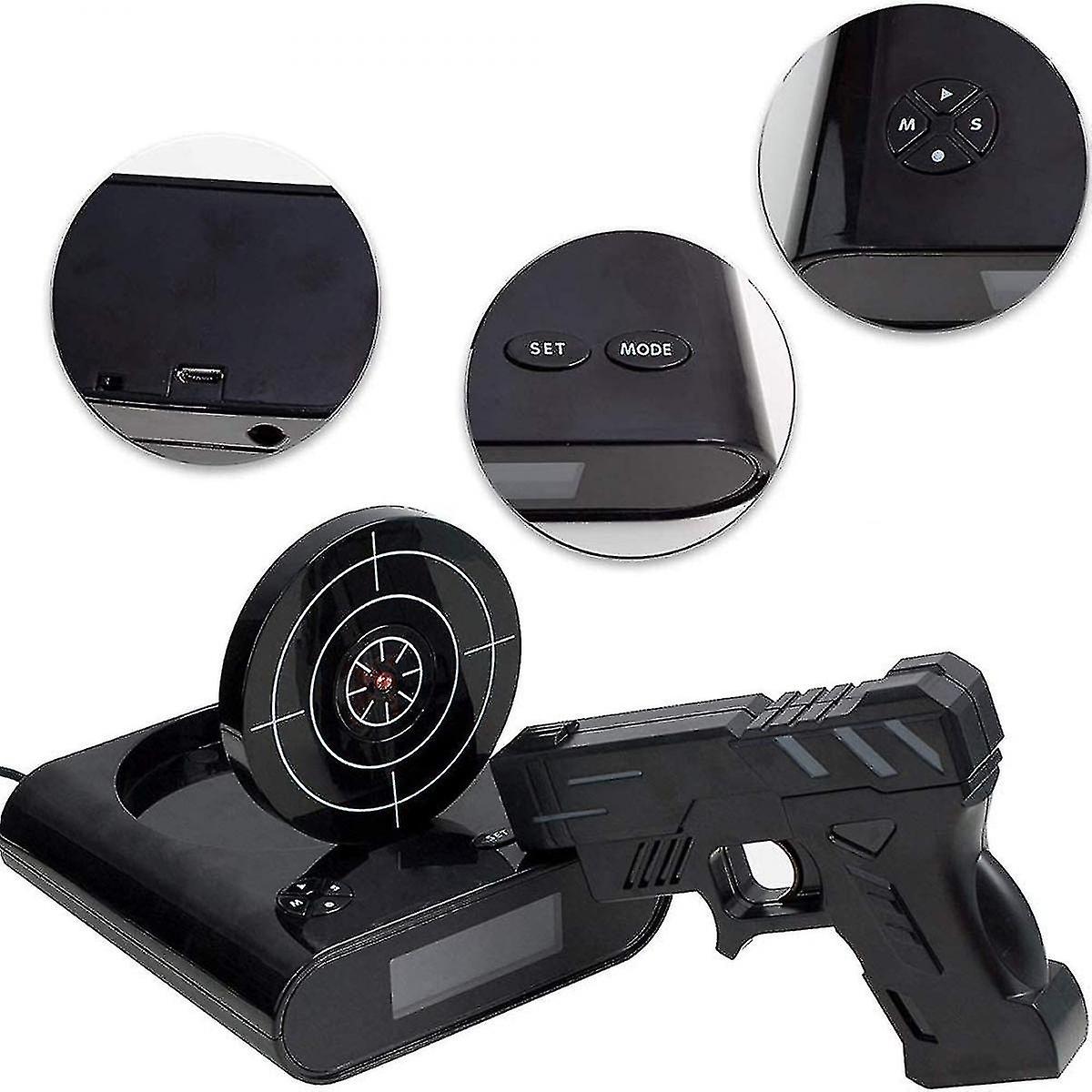 Target Wake Up Alarm Clock, Creative Gun Shooting Alarm Personalized 12 ...