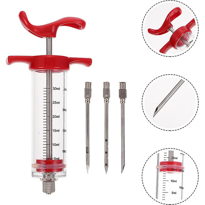 Sauce and Marinade Syringe 30 ml barbecue Polycarbonate/Stainless Steel ...