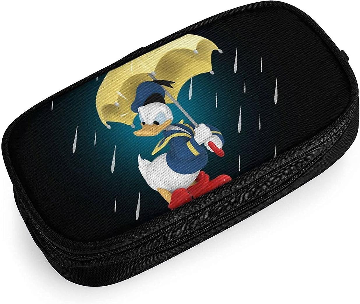 Donald Duck Pencil Case Cute Zipper Pen Storage Bag Students Pencil Box ...