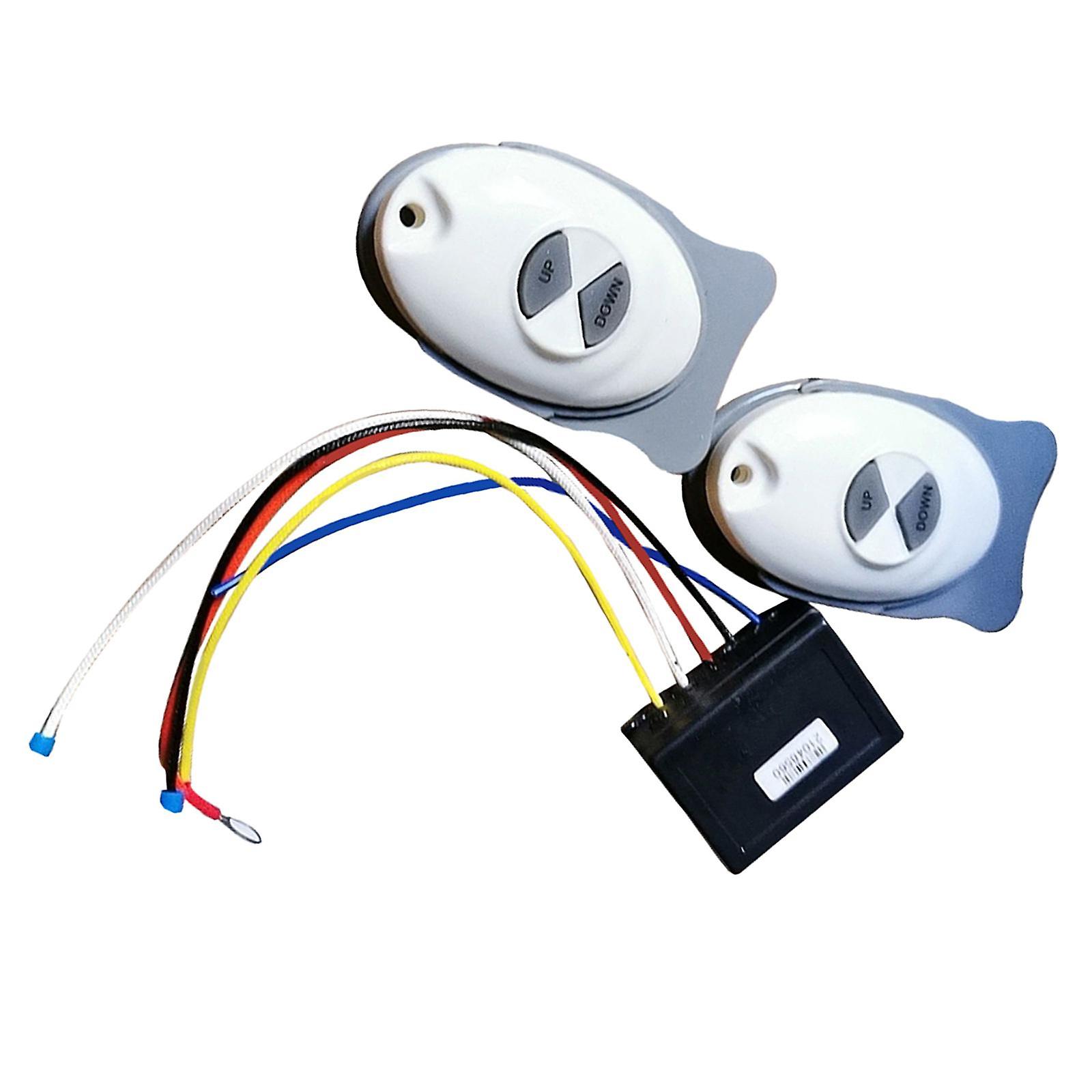 5x Marine Boat Wireless Remote Control & Second Switch Anchor Winch ...