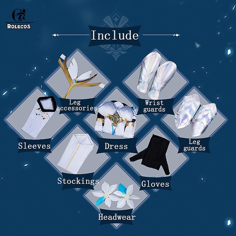Genshin Impact Cosplay Costume Traveler Lumine Dress Cosplay Game ...