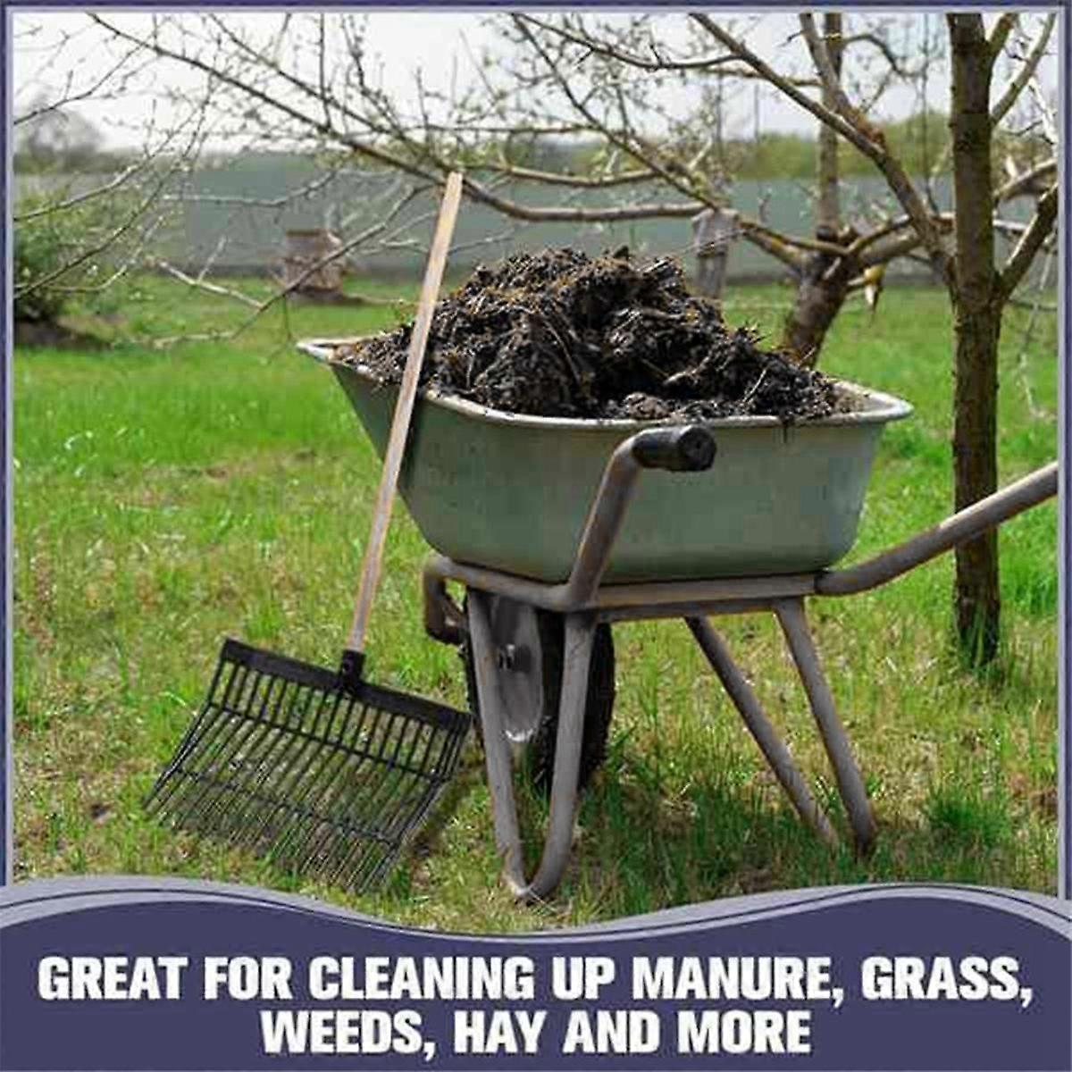 Manure Fork Replacement , Pitchfork , Horse Manure Rake, for Picking Up ...