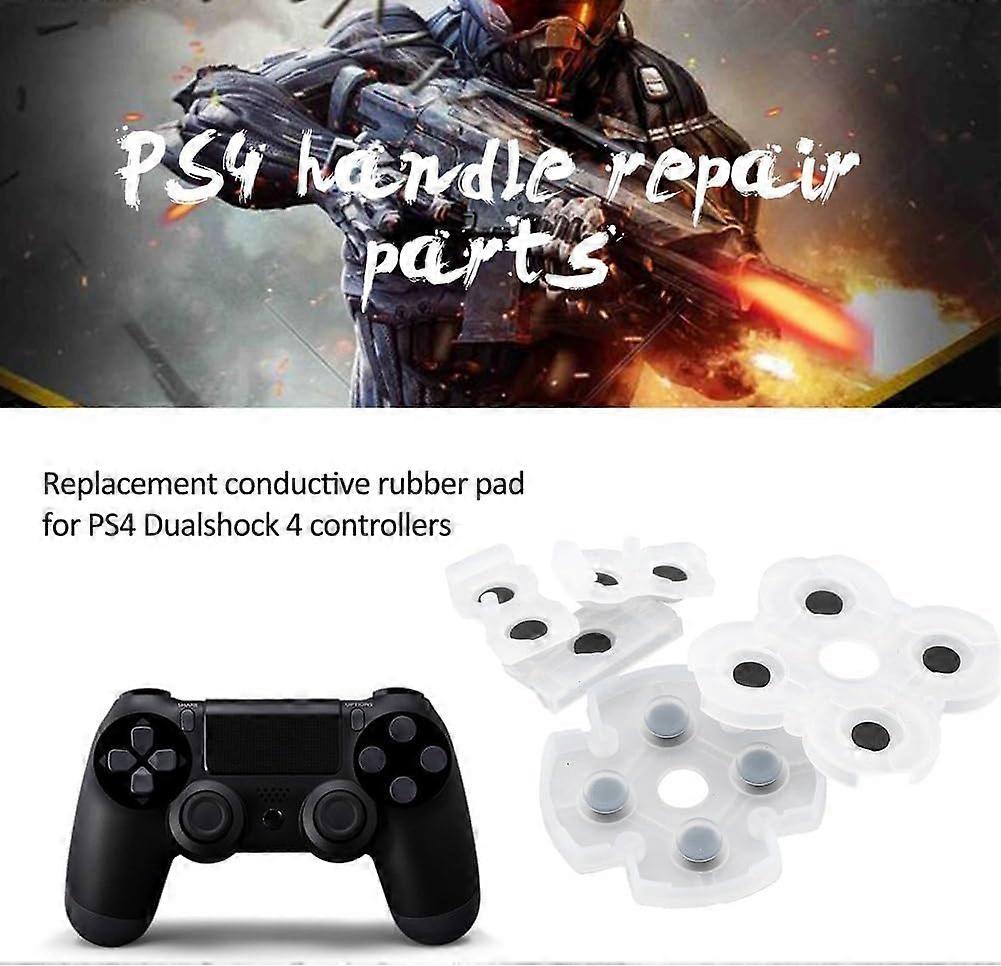 4 Set Silicone Conductive Rubber Pad Keypads for Sony Playstation 4 PS4 ...