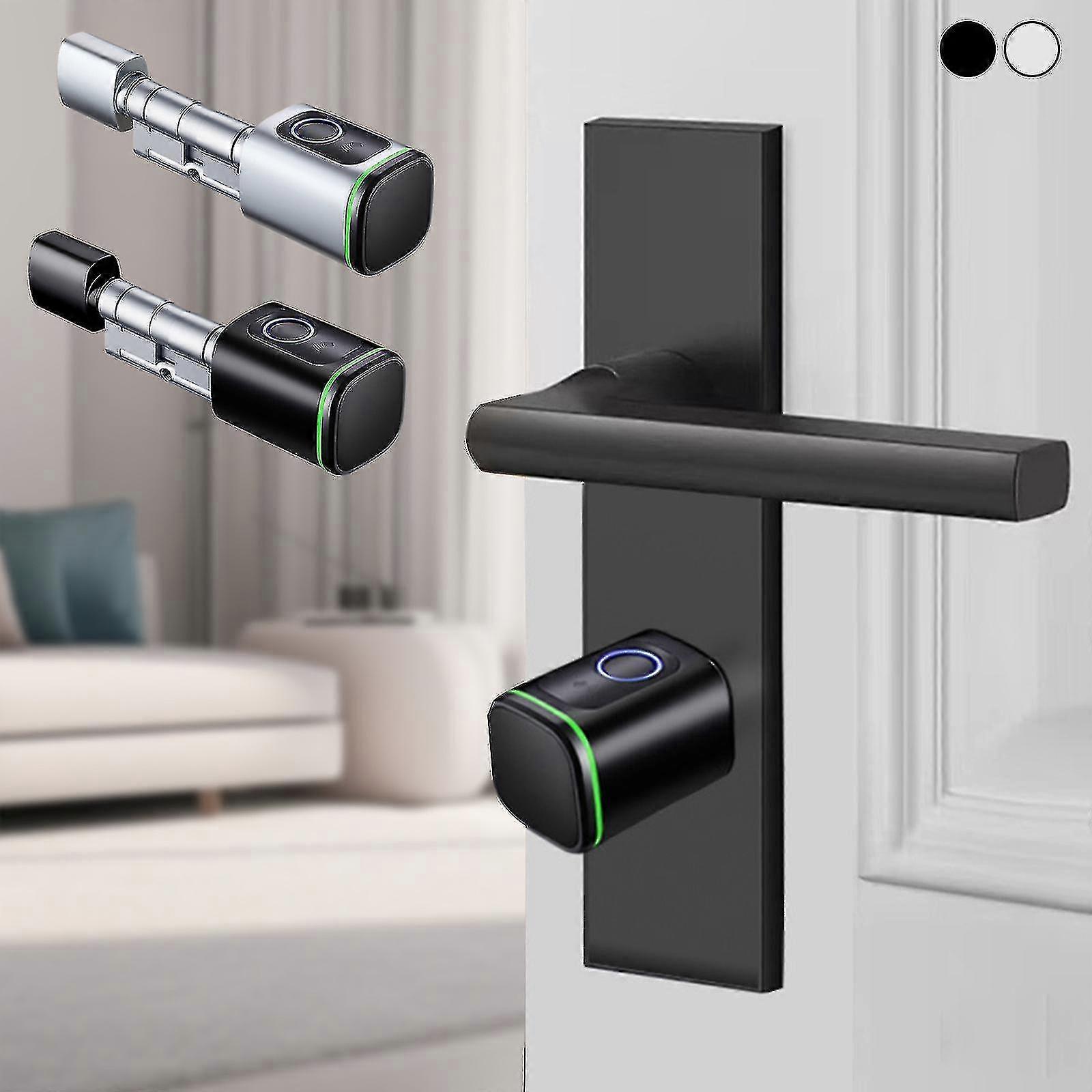 Smart Door Lock Keyless Euro Profile Cylinder Tuya Lock App Remote ...