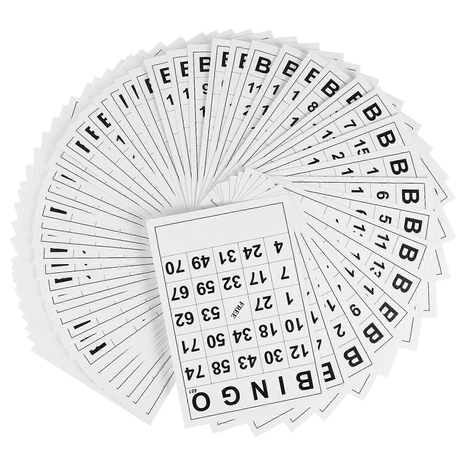 10 Packs Bingo Game Cards Slide Bingo Cards Party Game Cards Bingo Game ...