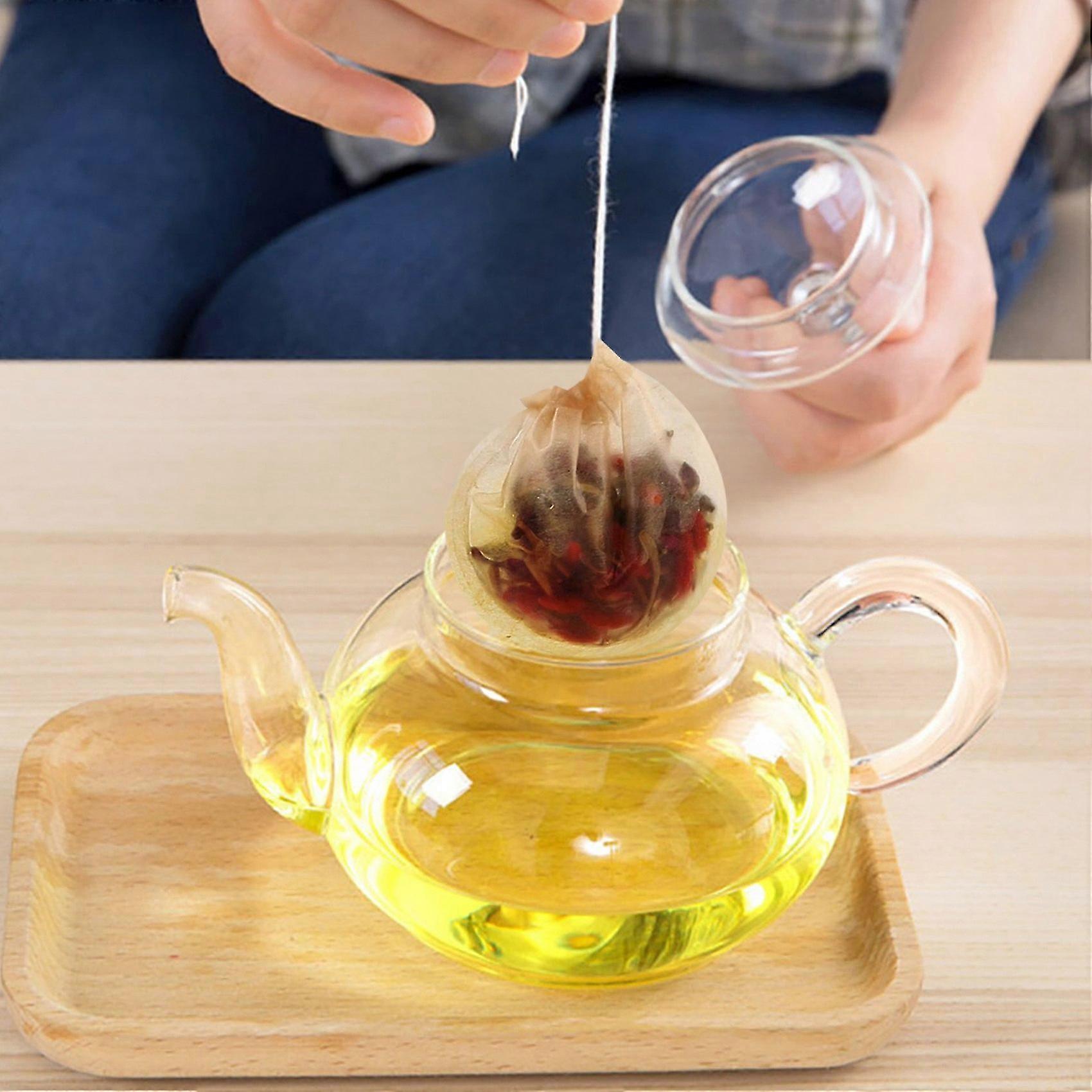For Tea Bags, 300Pcs Disposable Empty Tea Bags - Tea Infuser Drawstring ...