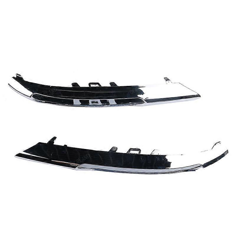2Pcs Front Bumper Fog Light Grille Chrome Trim Molding Left Right for ...