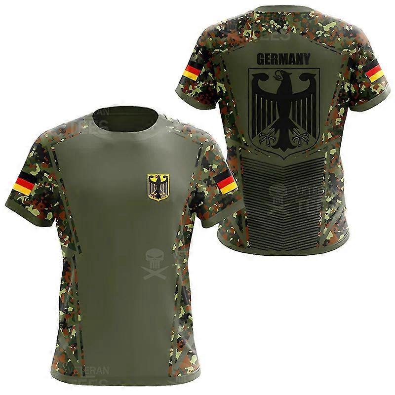 Germany Graphic T Shirt For Men 3D Print German Flag Camouflage T-shirt ...
