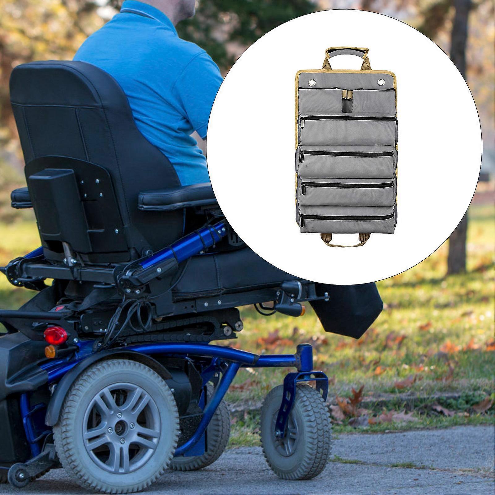 Tool Roll Organizer with Handles Zipper & Buckle Carrier Tote Roll Up ...