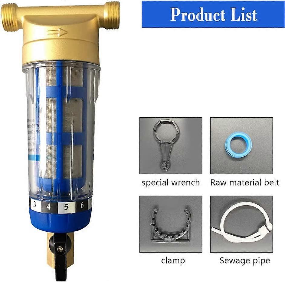 40 Micron Spin Down Sediment Water Filter, Sediment Water Filter ...