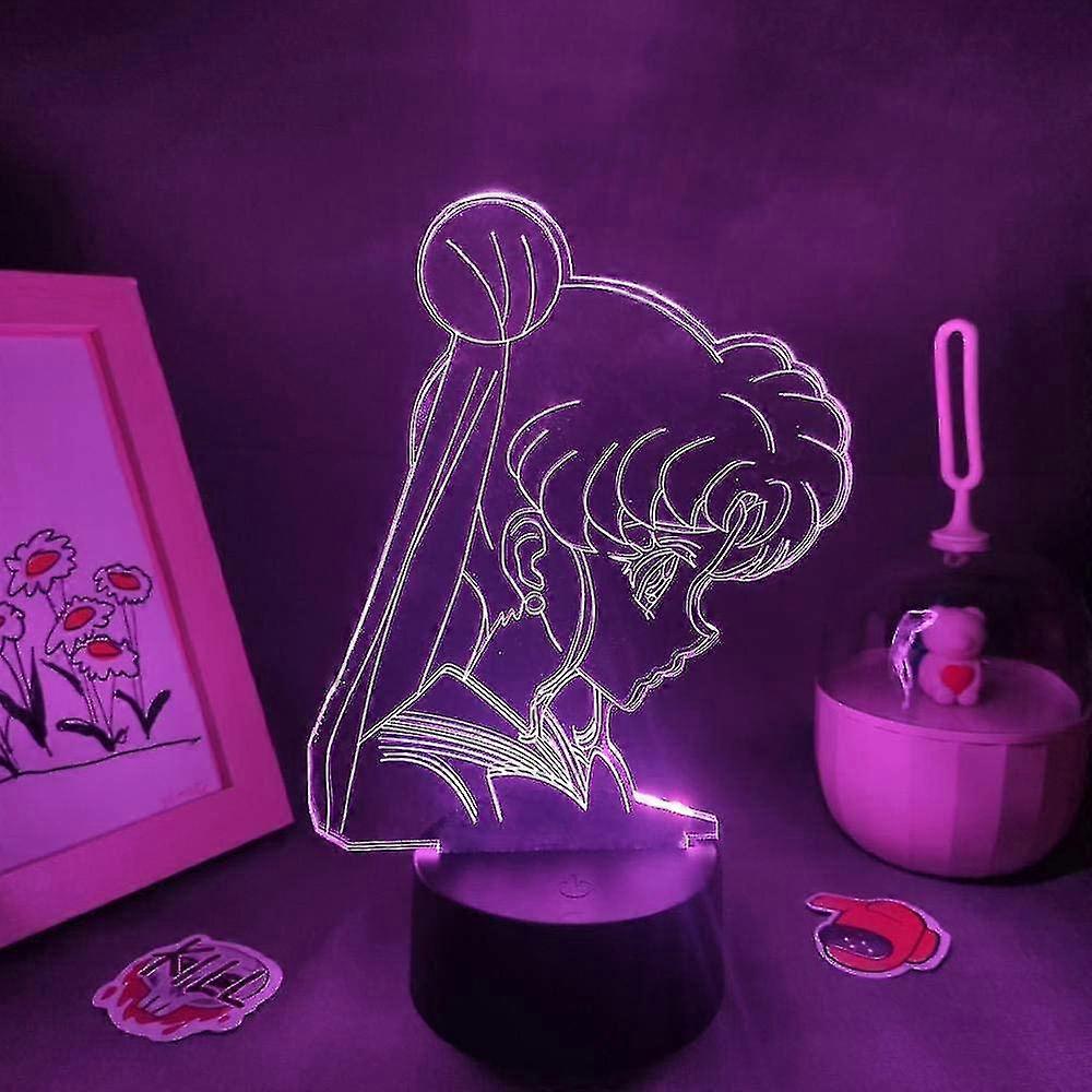 Wekity 3d Led Lamp 3d Illusion Lamp Anime Sailor Moon 3d Lamp Sailor ...