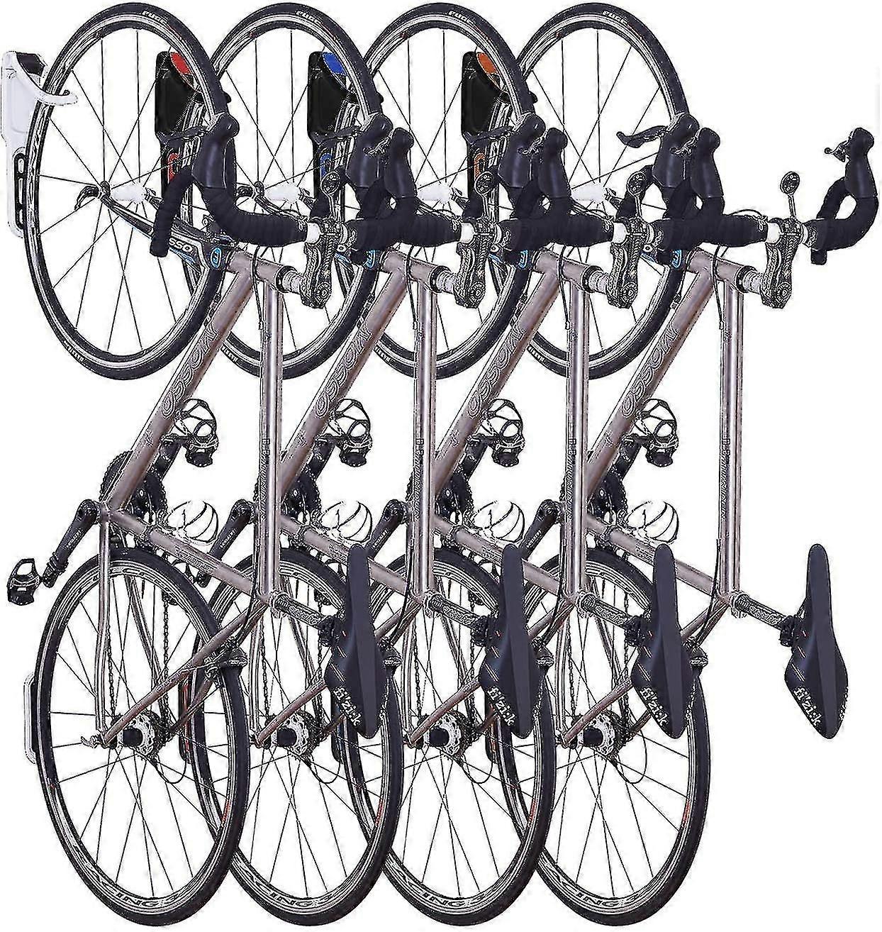 2pcs Bike Rack, Rubber Coating Wall Mount Bike Rack, For Bike Wall ...