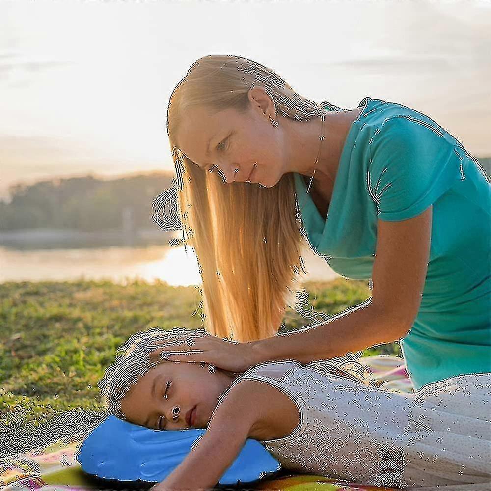Inflatable Camping Cushion. Lightweight Inflatable Travel Pillow. Inflatable Pillow. Soft Stuff ...